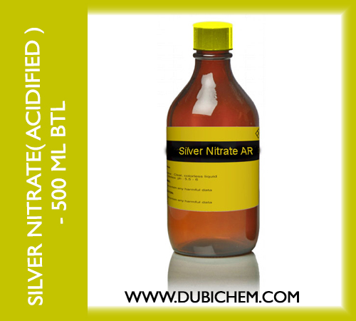 Silver Nitrate( Acidified ) - 500 ml Btl | DUBI CHEM